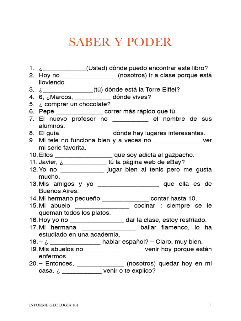 Saber y Poder | PDF