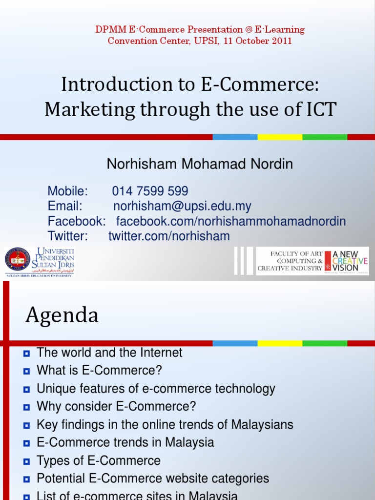 Introduction To E-Commerce: Marketing Through The Use of ICT | Download ...
