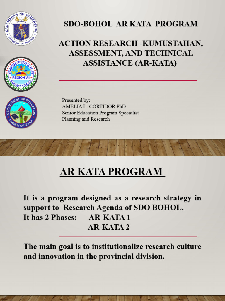 AR KATA Presentation Updated Jan2023 | PDF | Action Research | Learning