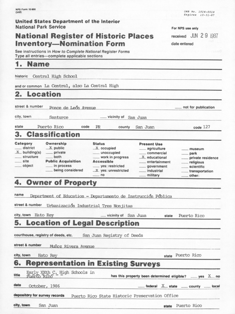 National Register of Historic Places Inventory-Nomination Form | PDF | San Juan
