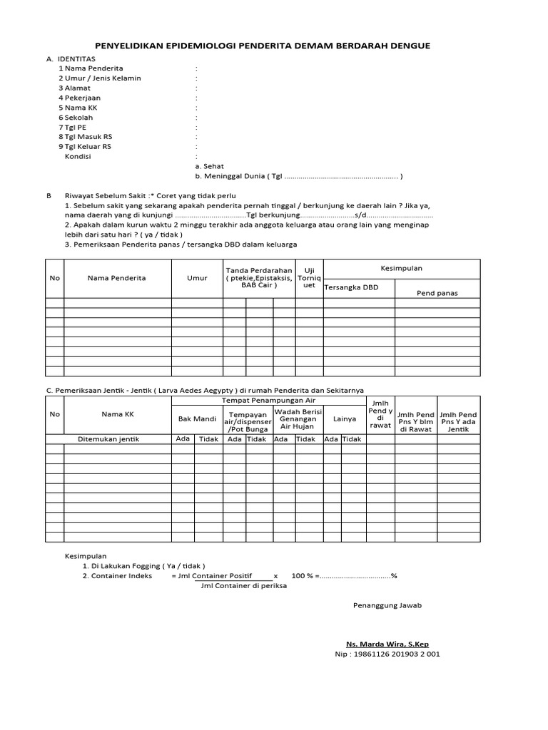 fORMULIR PE DBD | PDF