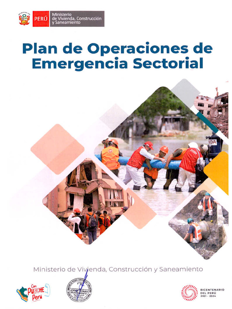 Plan de Operaciones de Emergencia Sectorial | PDF