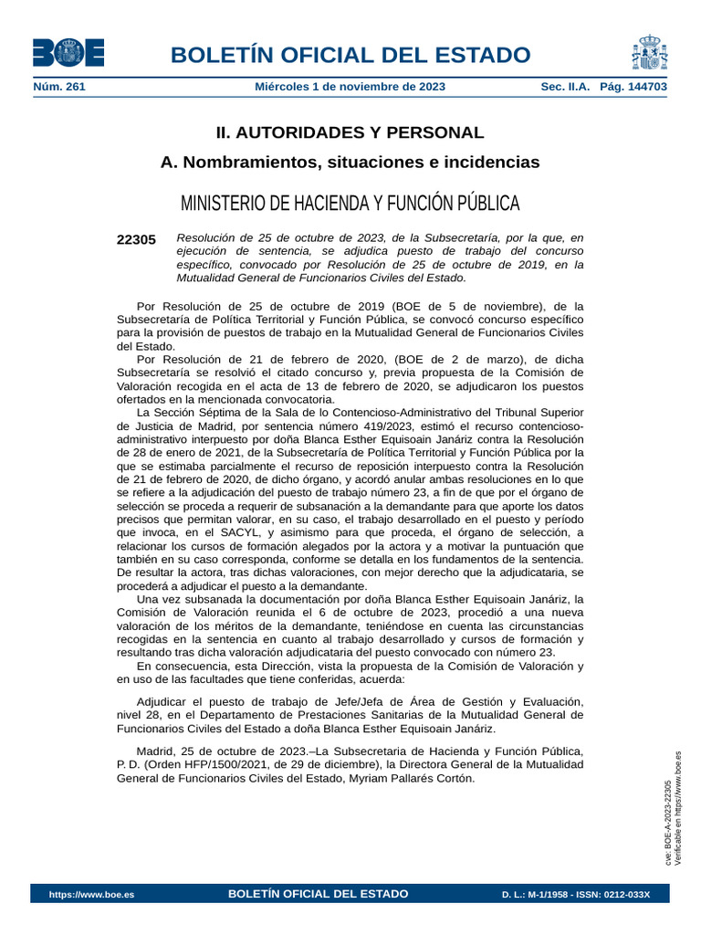 Boe A 2023 22305 | Descargar gratis PDF | Gobierno