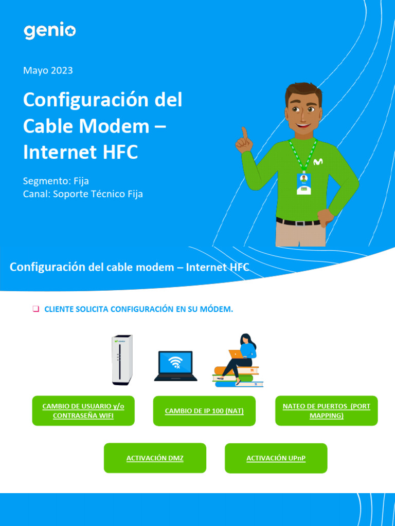 Configuración Modem - HFC | PDF | Dirección IP | Contraseña