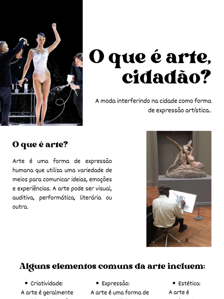 A3 O Que É Arte | PDF | Moda | Liberdade de expressão