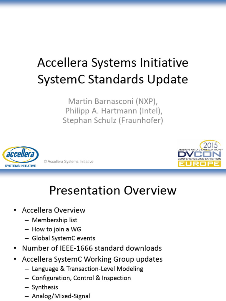 Dvcon Europe 2015 T02 1 Presentation Download Free Pdf Computing Computer Engineering
