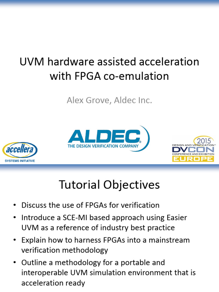 DVCon Europe 2015 T14 Presentation | PDF | Field Programmable Gate Array | Scope (Computer Science)