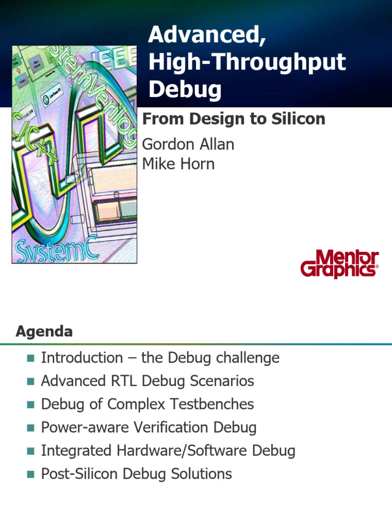 Dvcon Europe 2015 T10 Presentation Pdf Debugging Field Programmable Gate Array