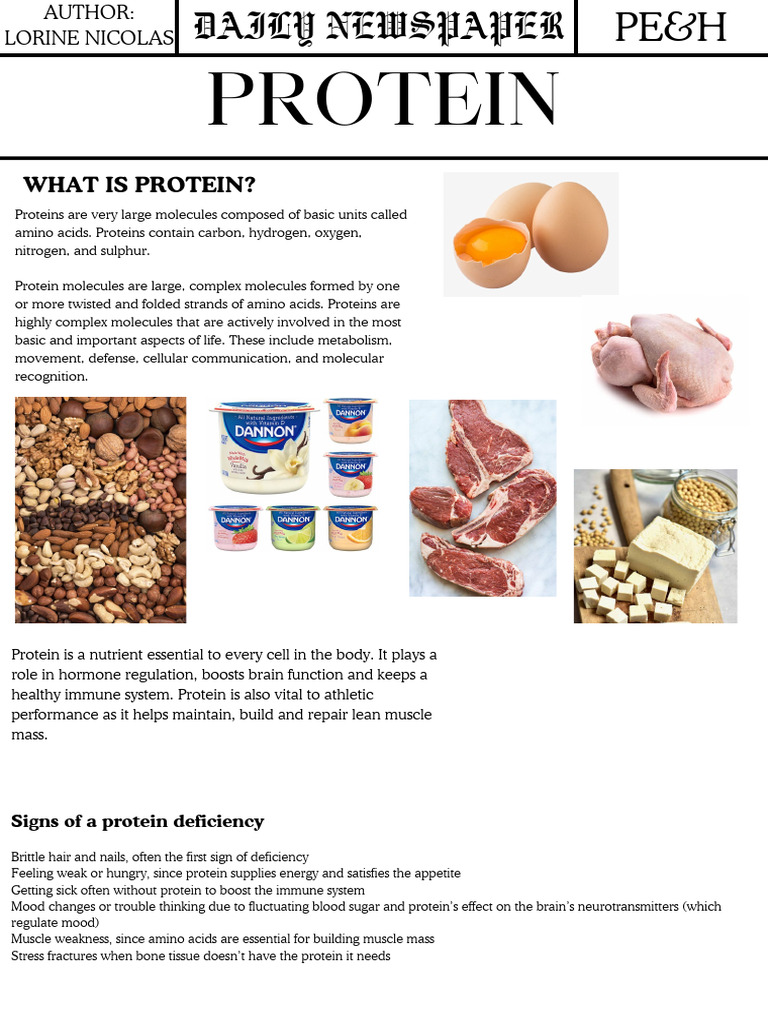 Protein | PDF | Proteins | Nutrients