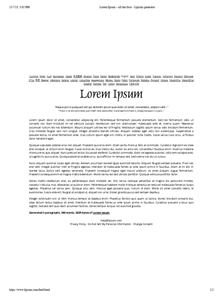 Lorem Text
