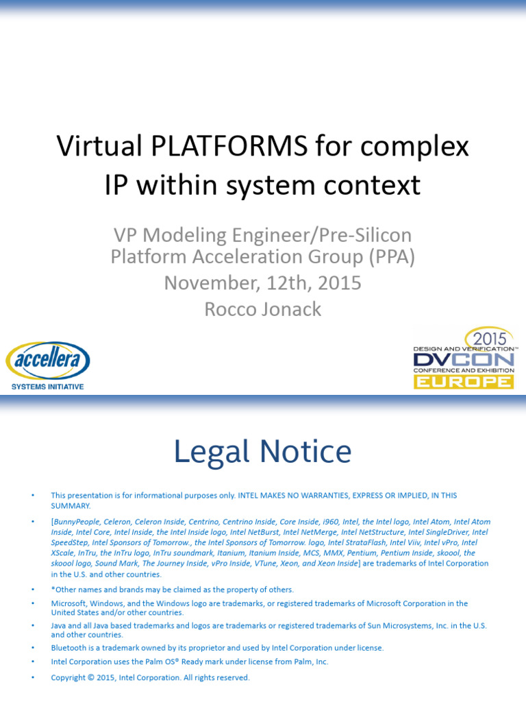 Dvcon Europe 2015 Ta1 6 Presentation Pdf Operating System Device Driver