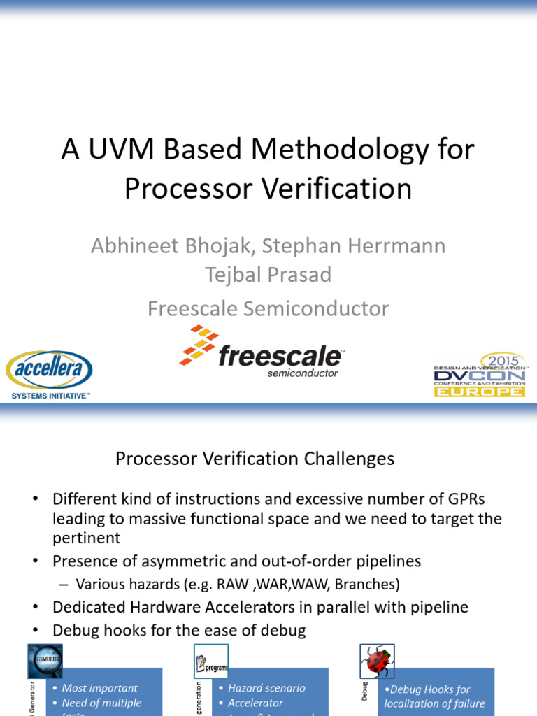 DVCon Europe 2015 TA1 4 Presentation | PDF | Central Processing Unit | Formal Verification