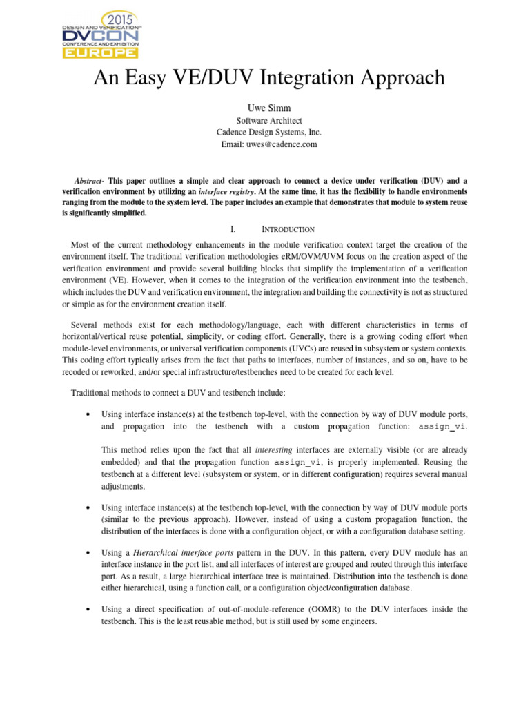 DVCon Europe 2015 TA3 2 Paper | PDF | Databases | Formal Verification