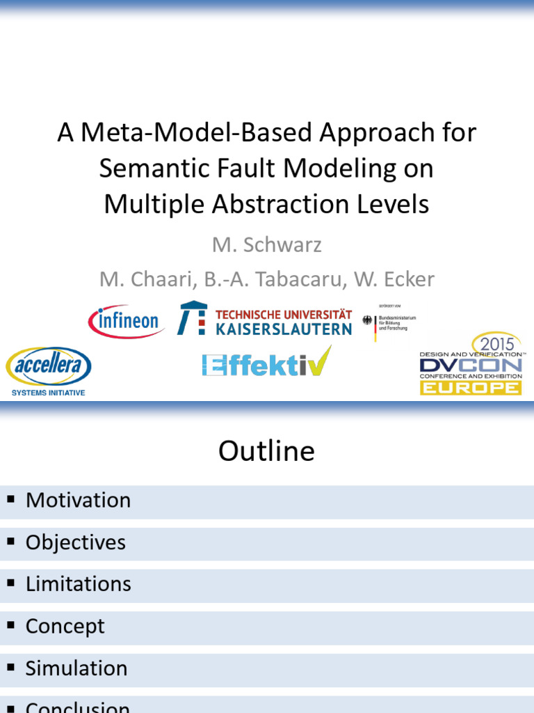Dvcon Europe 2015 Tp1 1 Presentation Pdf Abstraction Simulation