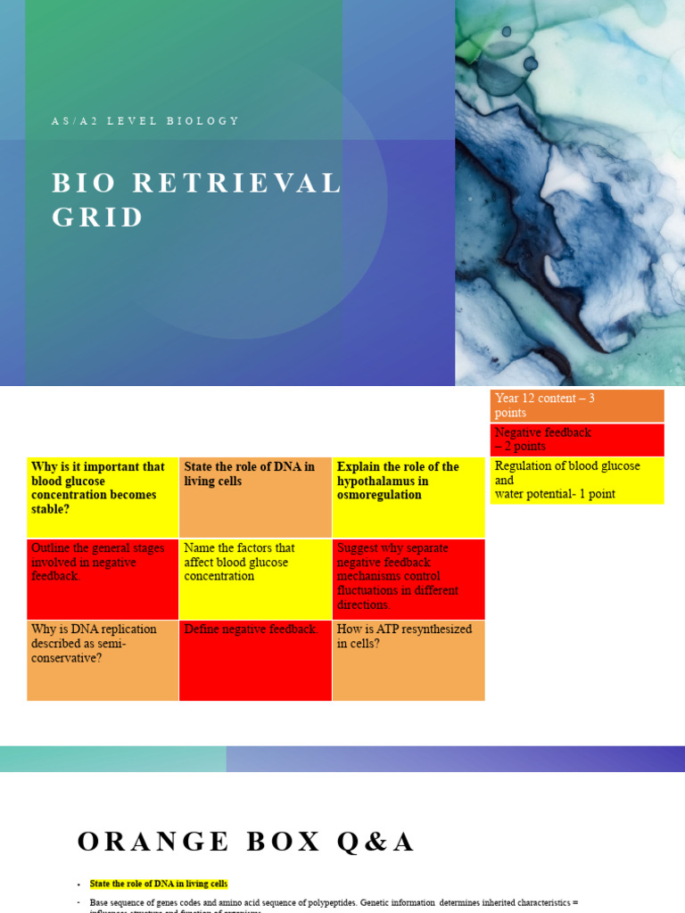 Biology Retrieval Grid Overview | PDF | Dna | Dna Replication