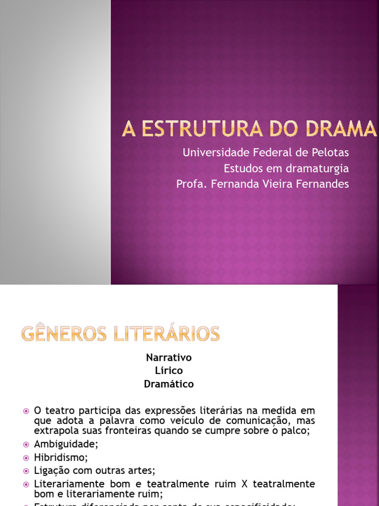 Estrutura do Drama: Elementos e Análise | PDF | Aristóteles | Enredo ...