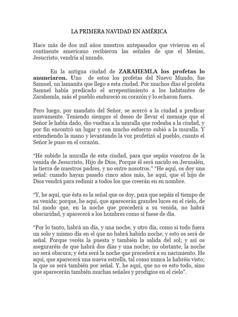 La Primera Navidad en América | PDF | Jesús | Reyes Magos