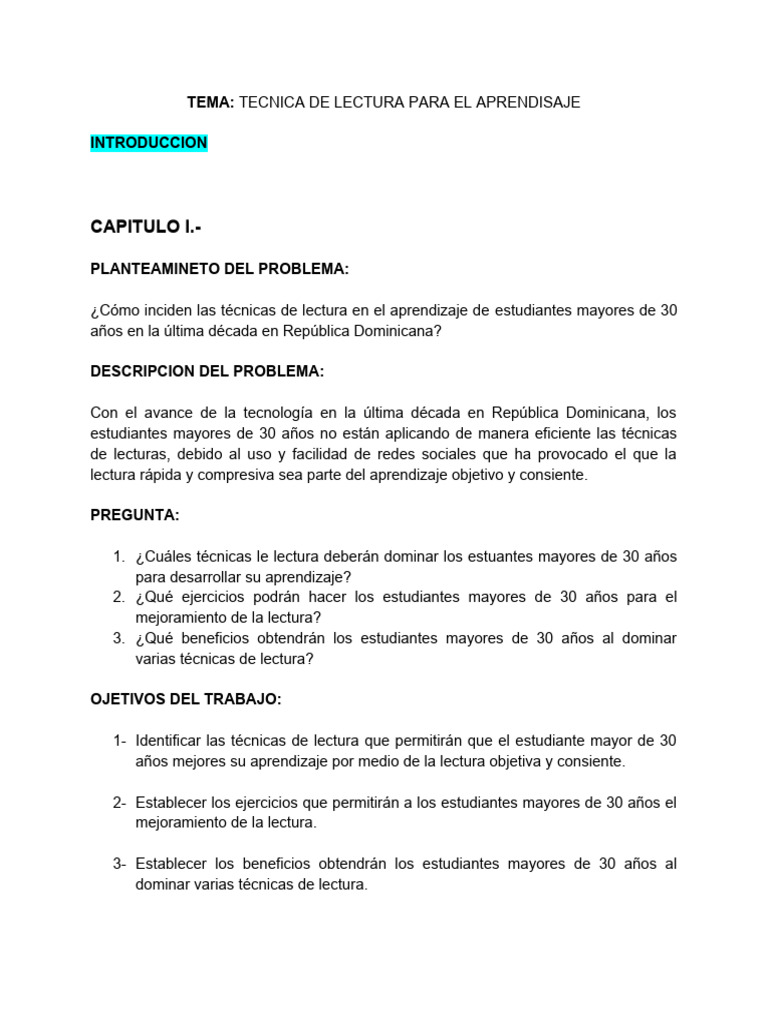 Metodo de Lectura | PDF | Lectura veloz | Aprendizaje