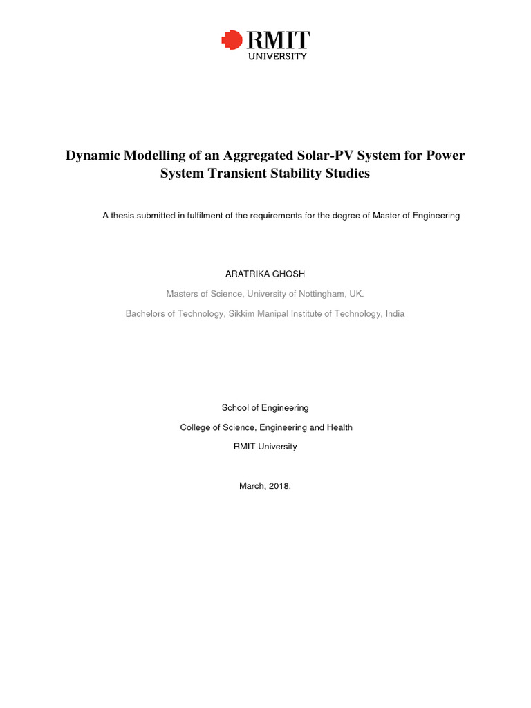Ghosh | PDF | Photovoltaic System | Power (Physics)
