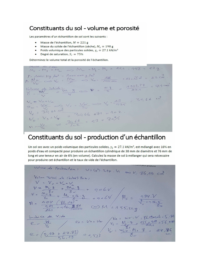 Geot Exercice | PDF