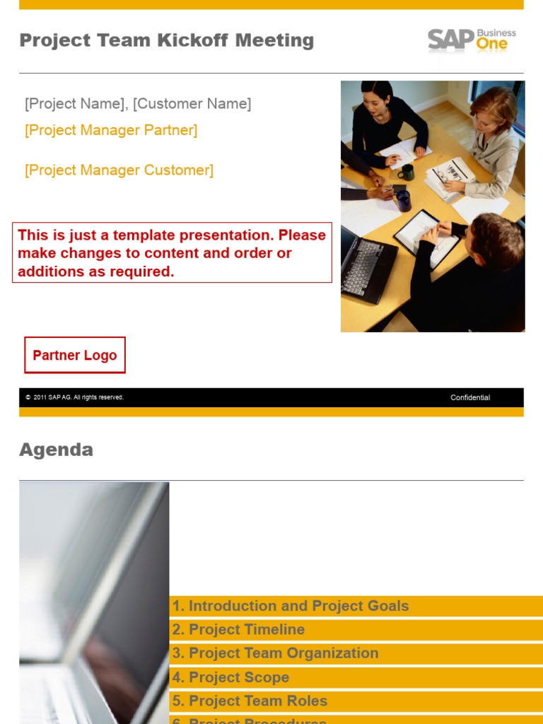 B1AIP30 - Kickoff Meeting Template | PDF | Business Process | Project ...
