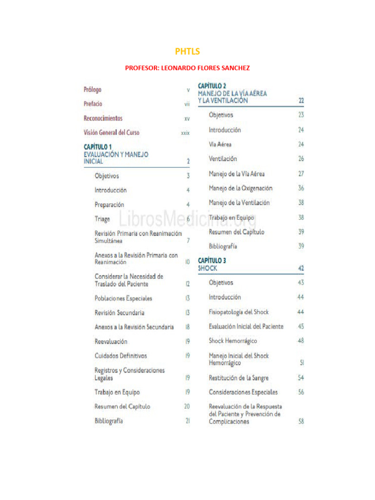 PHTLS Edicion 10 | PDF