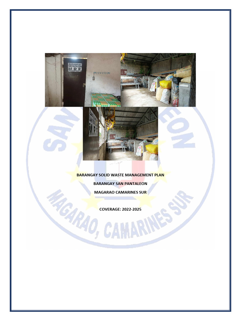 4 Years Plan SWM | Download Free PDF | Waste Management | Waste