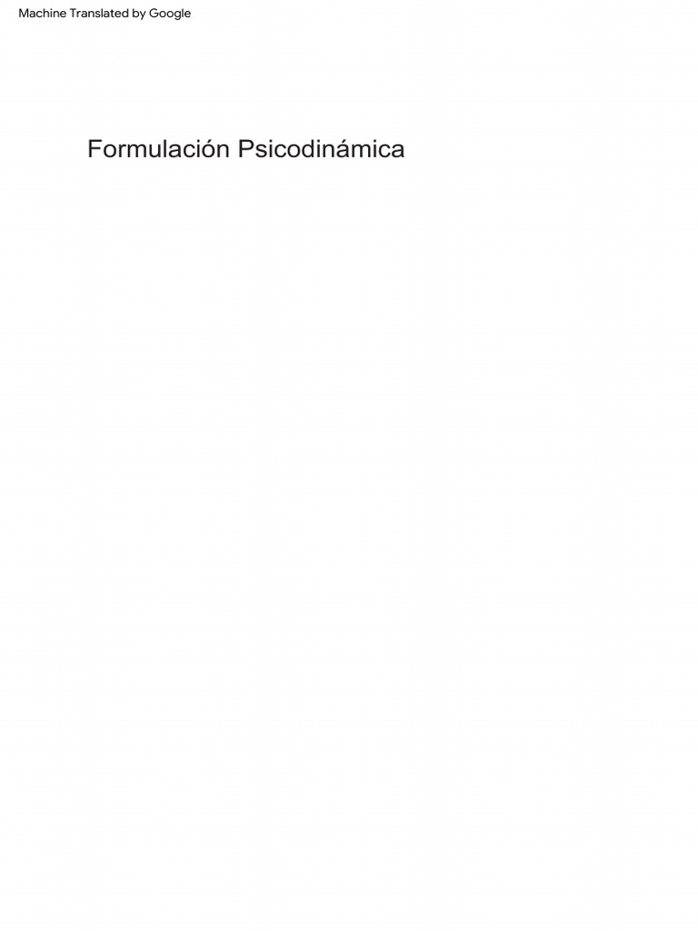 Cabaniss - Psychodynamic - Formulation 2 | PDF | Pensamiento | Ciencias ...
