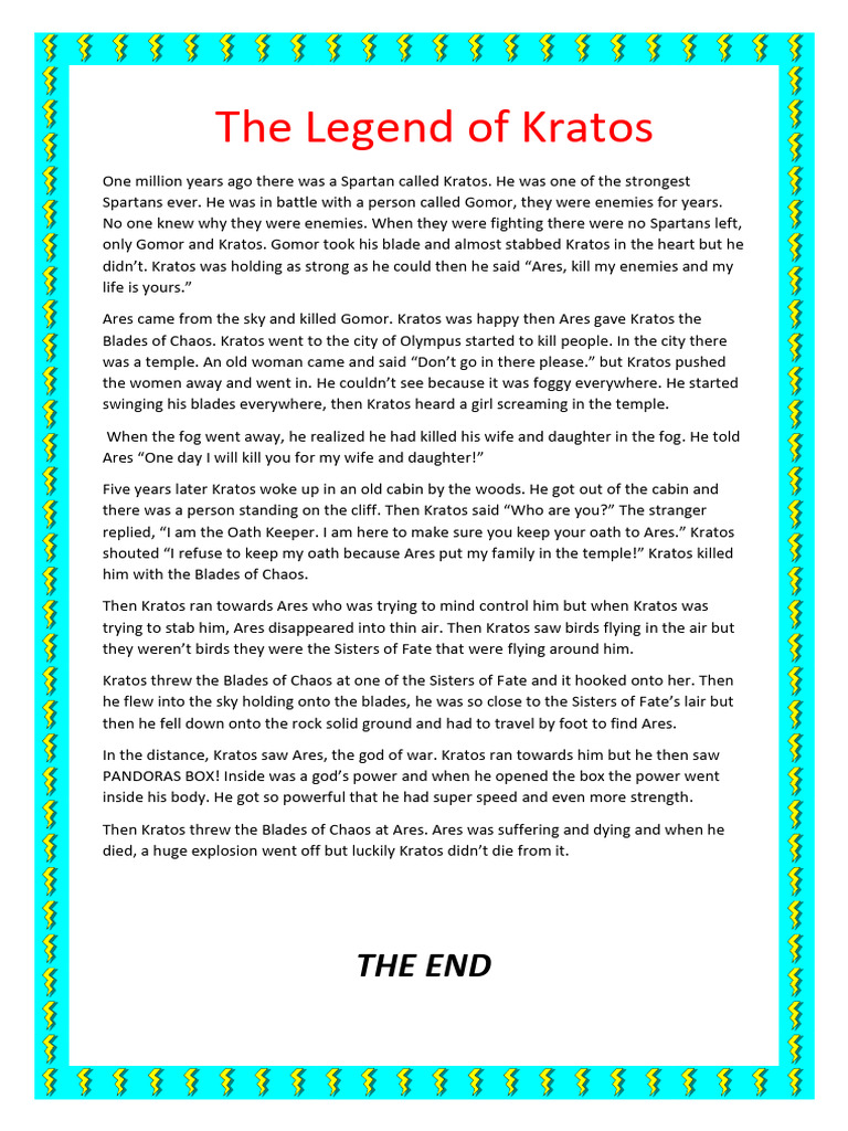 The Legend of Kratos | PDF