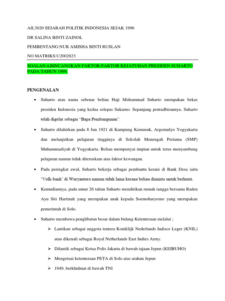 Ail3020 Handout Nur Amisha | PDF