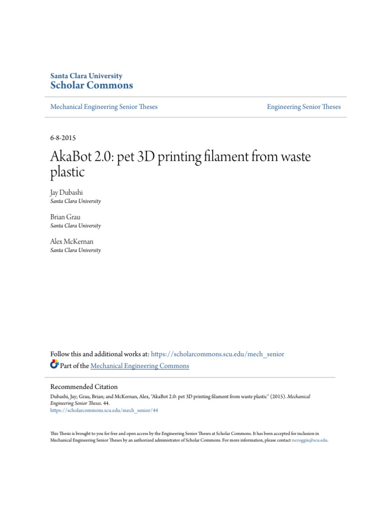 AkaBot 2.0 - Pet 3D Printing Filament From Waste Plastic | Download ...