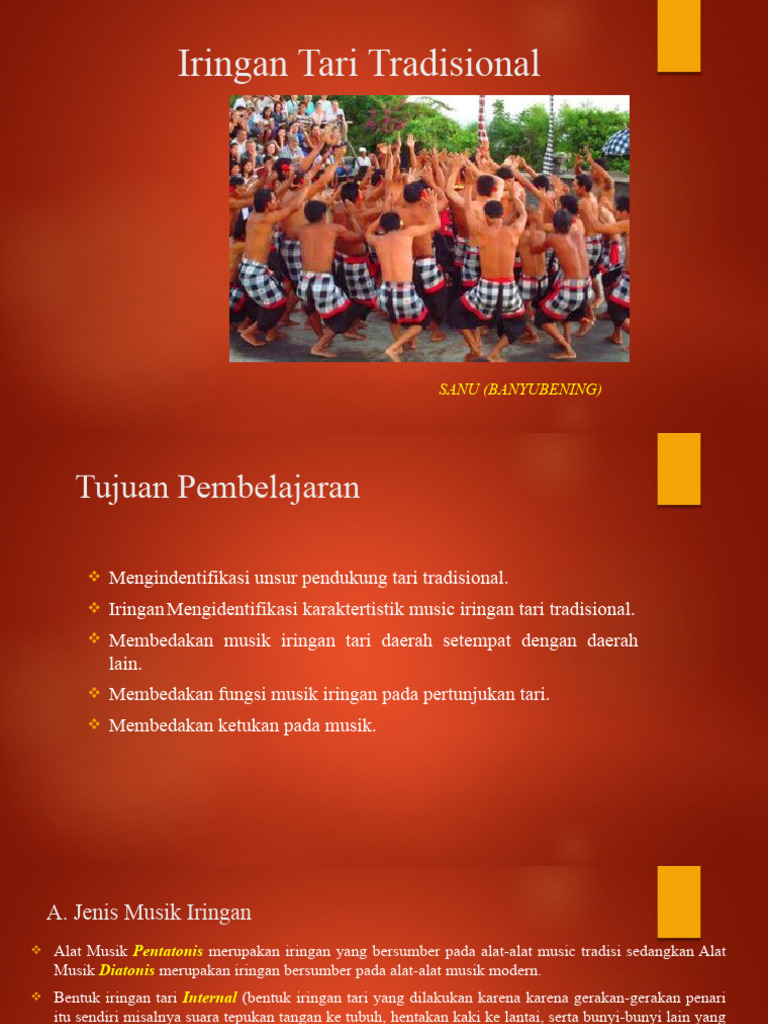 Fungsi dan Jenis Iringan Tari Tradisional | PDF