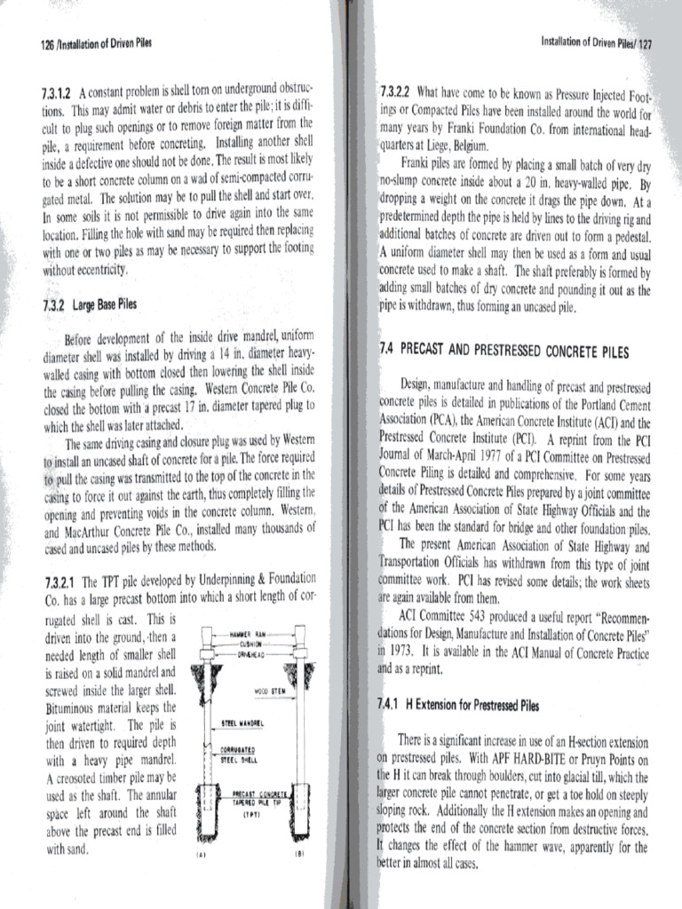 APF Installation of Driven Piles - Precast and Prestressed Concrete Piles | PDF