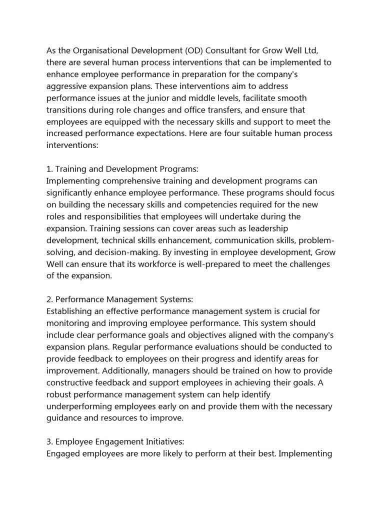 As The Organisational Development | PDF | Organization Development ...