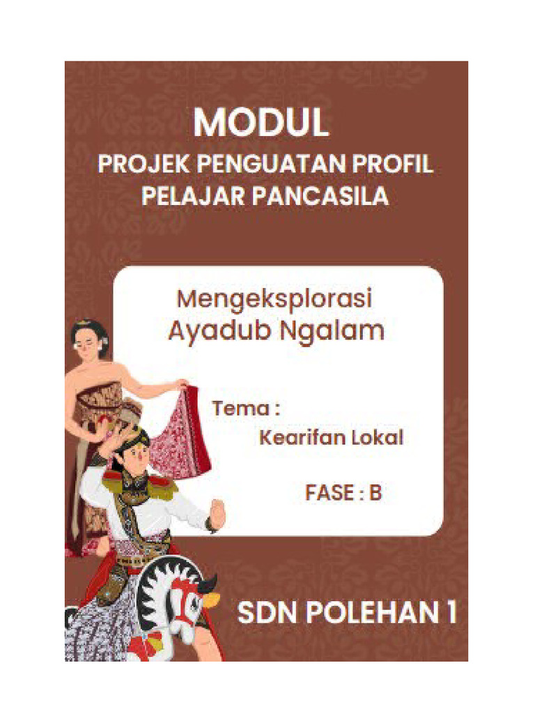 Modul p5 Tema Kearifan Lokal A | PDF