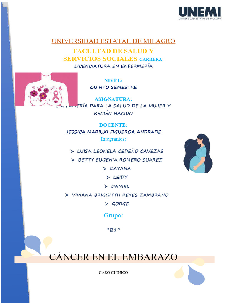 Cáncer de Mama en Embarazo: Caso Clínico | PDF | Cáncer | Gen supresor ...