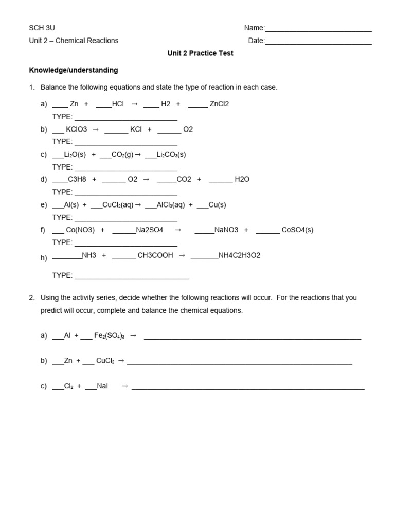 Hem U2 Practice Test | PDF | Precipitation (Chemistry) | Aqueous Solution