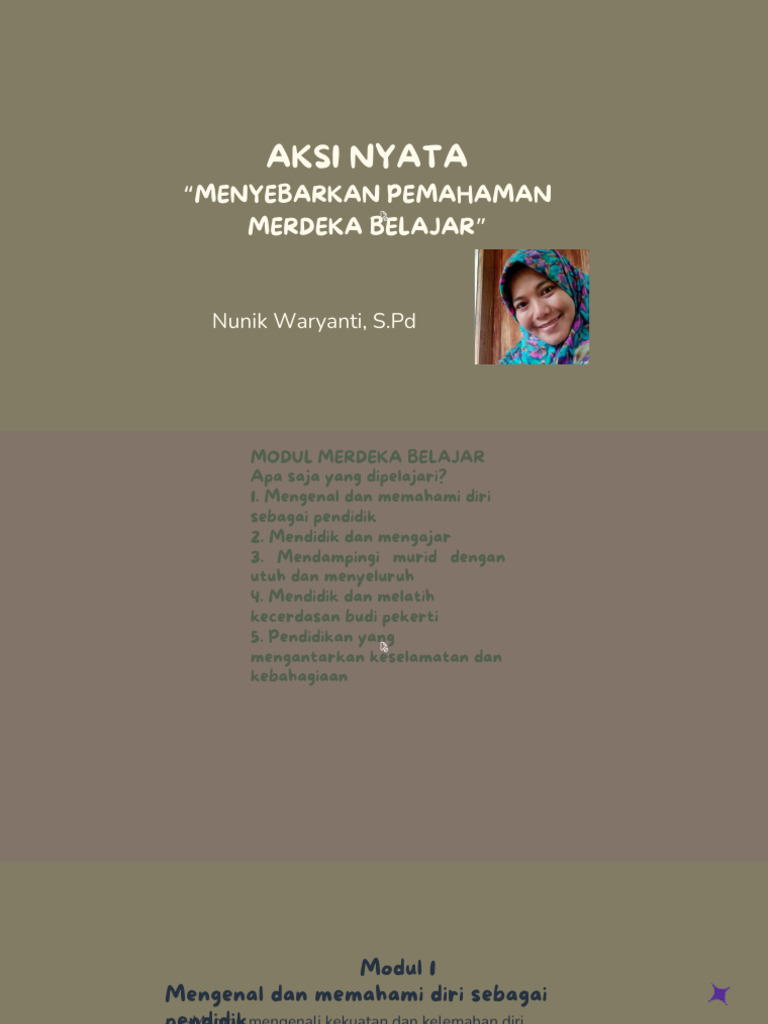 Contoh Aksi Nyata | PDF | Karier & Perkembangan | Kesehatan Holistik