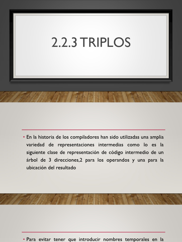 Triples y Cuádruples en Compiladores | PDF | Compilador | Ingeniería de ...