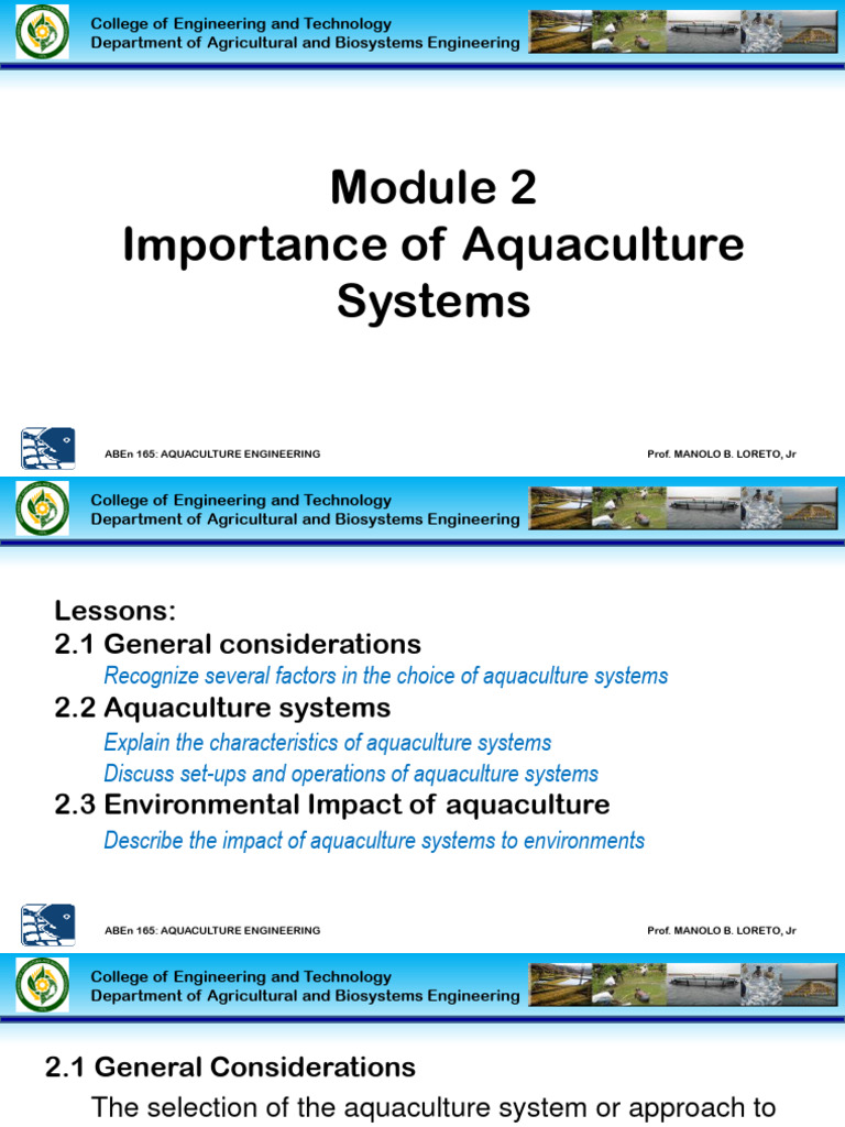 Module 2 | Download Free PDF | Aquaculture | Agriculture