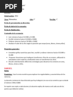 Actividades Matemáticas: Familia de los Cienes | PDF | Matemáticas