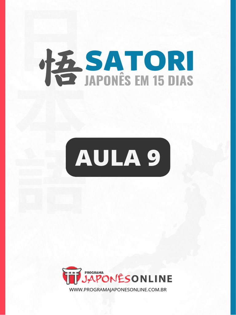 SATORI - Aula 9 - Material | PDF