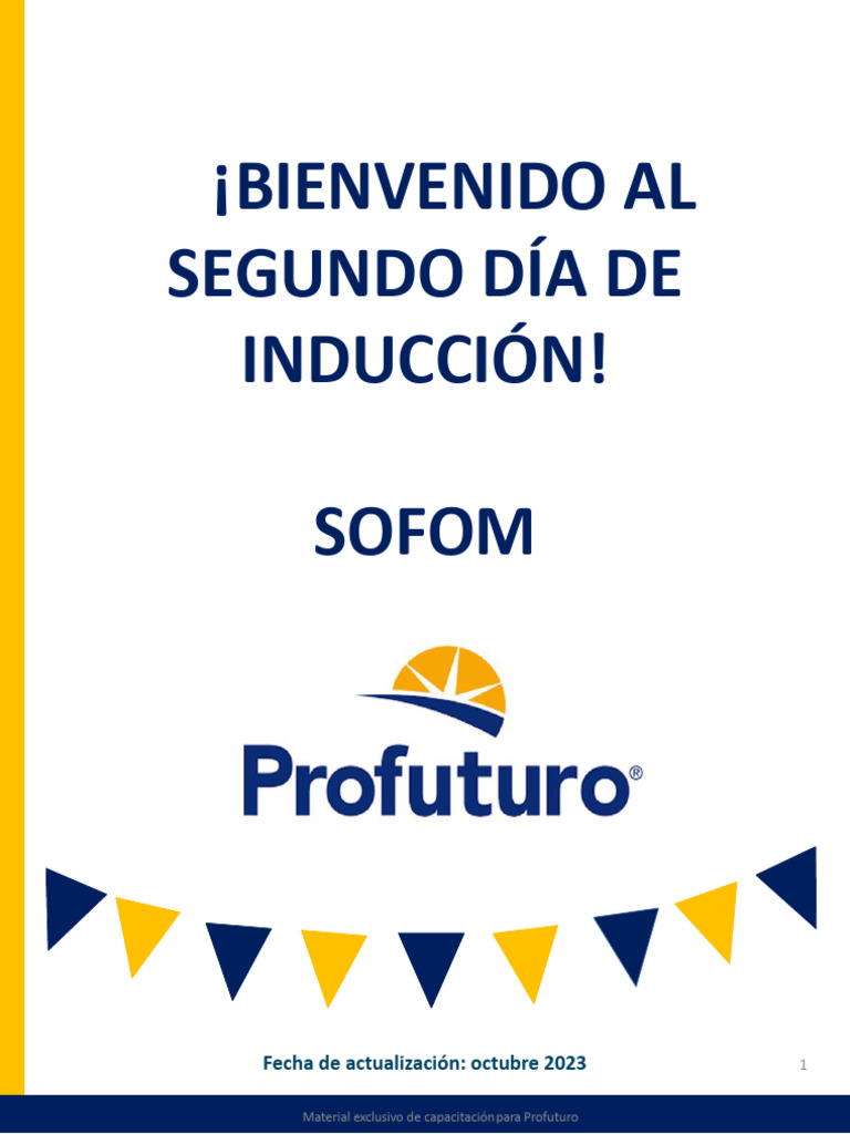 Manual de Inducción Sofom-Día 2-Modalidad A Distancia. 2023 | PDF | Interés | Tasas de interés