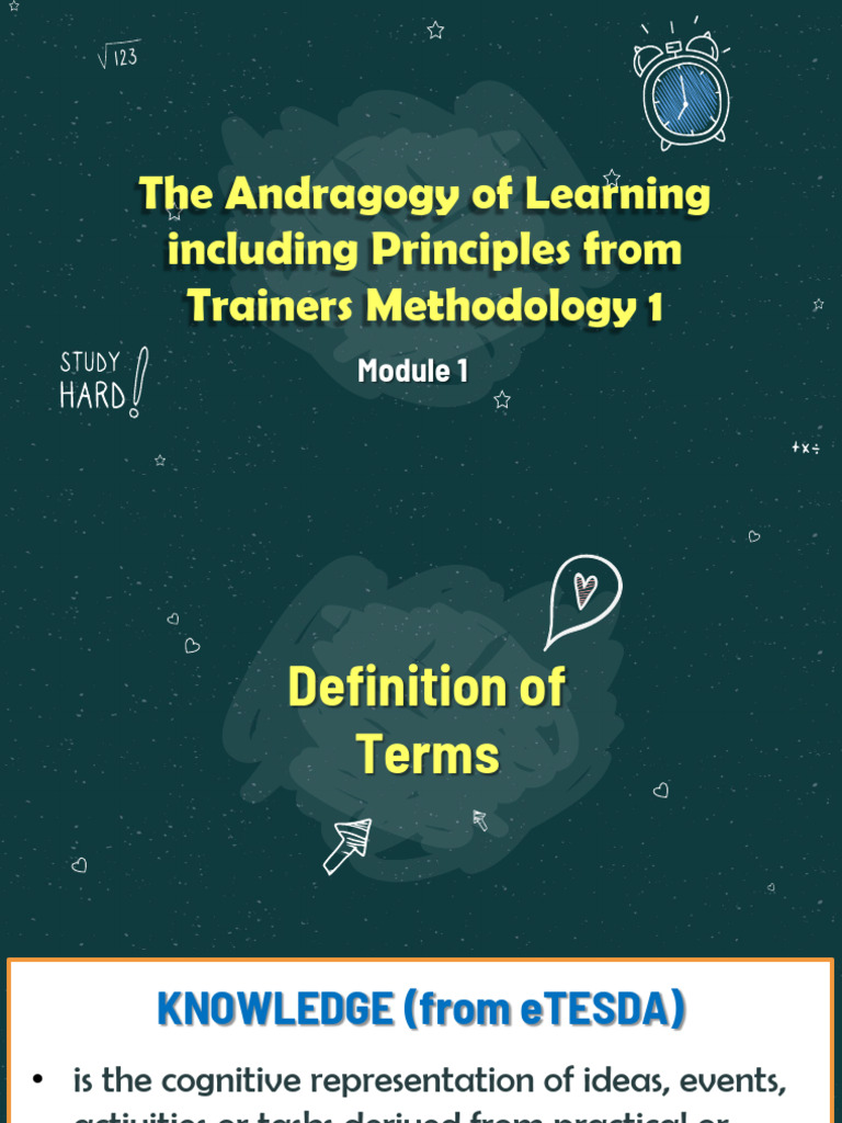 TVE1 M1 Introduction To TM1 | PDF | Curriculum | Learning