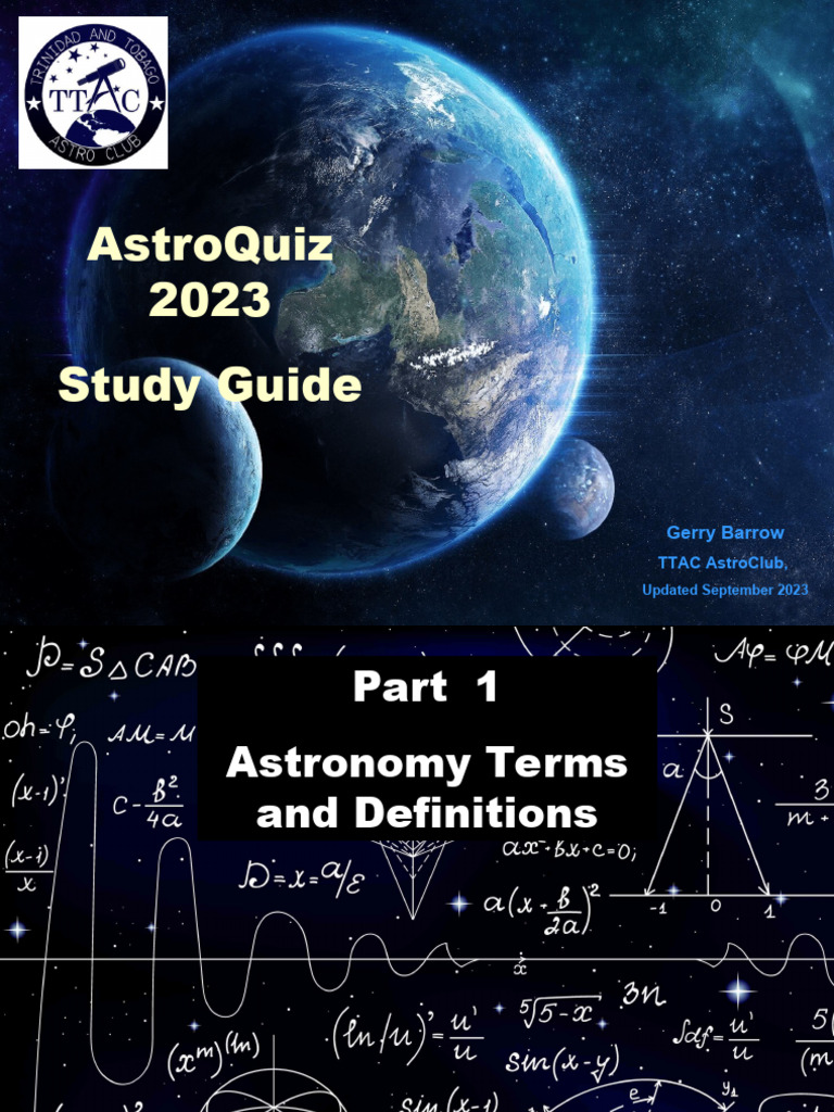 Astro Quiz Study Guide 2023 2 | PDF | Mars | Solar System