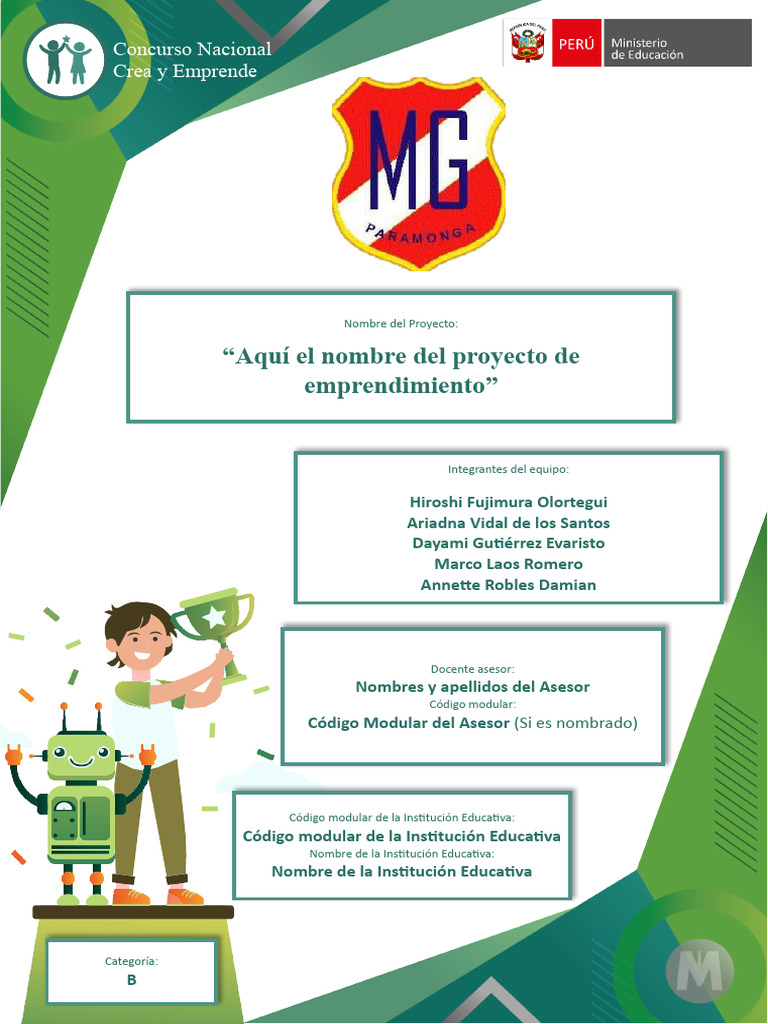Cat. B - CyE 2023 - Proyecto de Emprendimiento - 3A | PDF | Economias