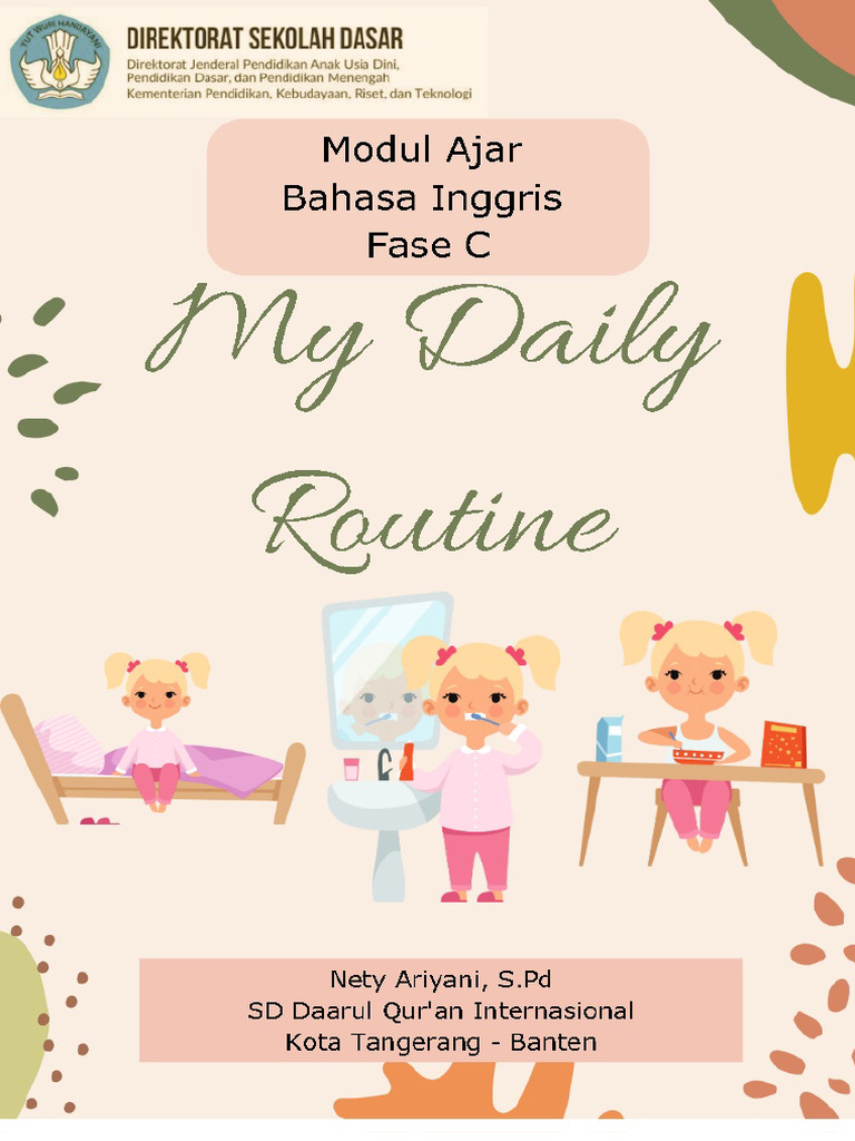 Modul Ajar Bahasa Inggris - My Daily Routine - Fase C | PDF