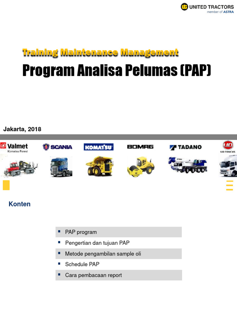 Program Analisa Pelumas | PDF