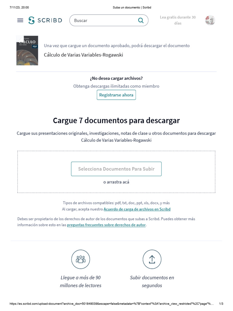 Suba Un Documento - Scribd | PDF | Scribd | Facebook