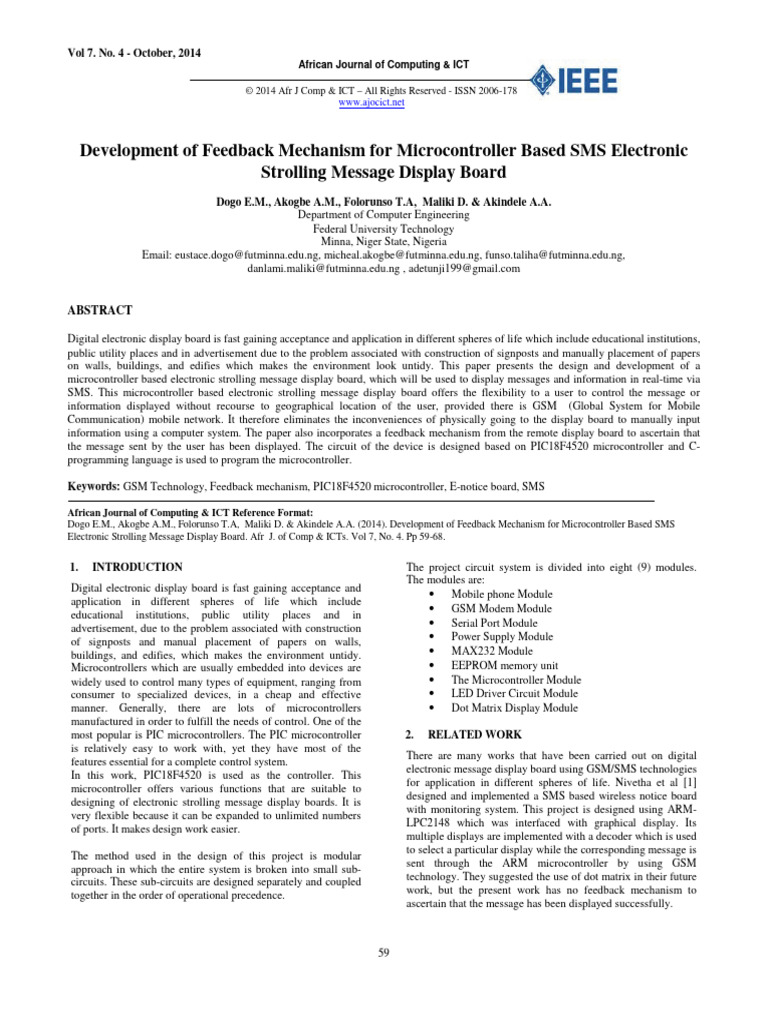 Thesis Reference 6 (Development of Feedback Mechanism For ...